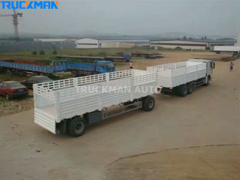 3 Units Drawbar Full Cargo Trailer Delivery To Ethiopia