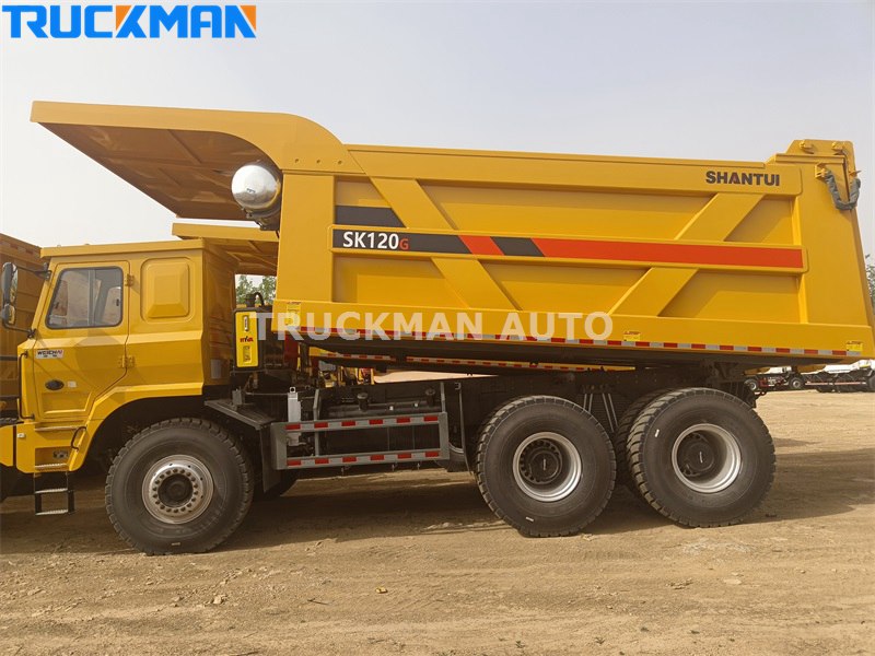 SHANTUI SK120G 10 Wheels 80 Tons Mining Dumper Truck To Guinea