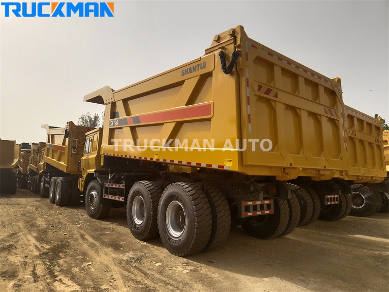 SHANTUI SK120G 10 Wheels 80 Tons Mining Dumper Truck To Guinea