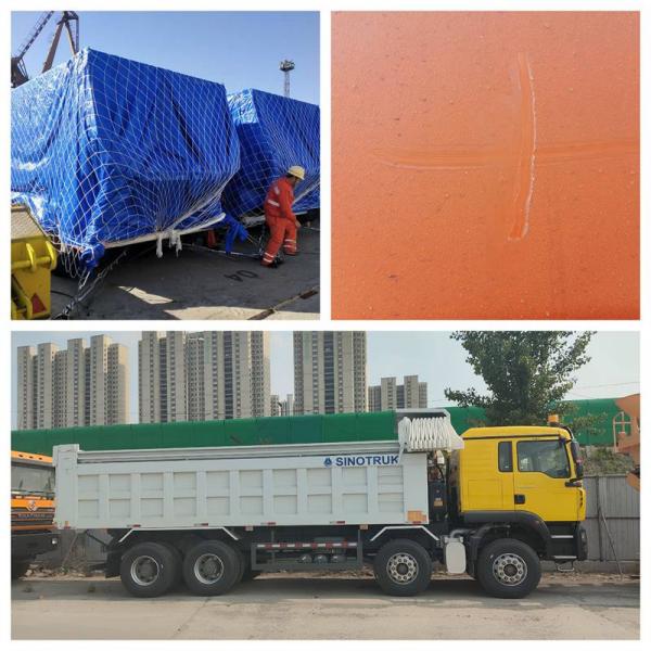 SINOTRUK HOWO TX 400HP 8X4 Tipper Truck With Tarpaulin Cover To Guyana
