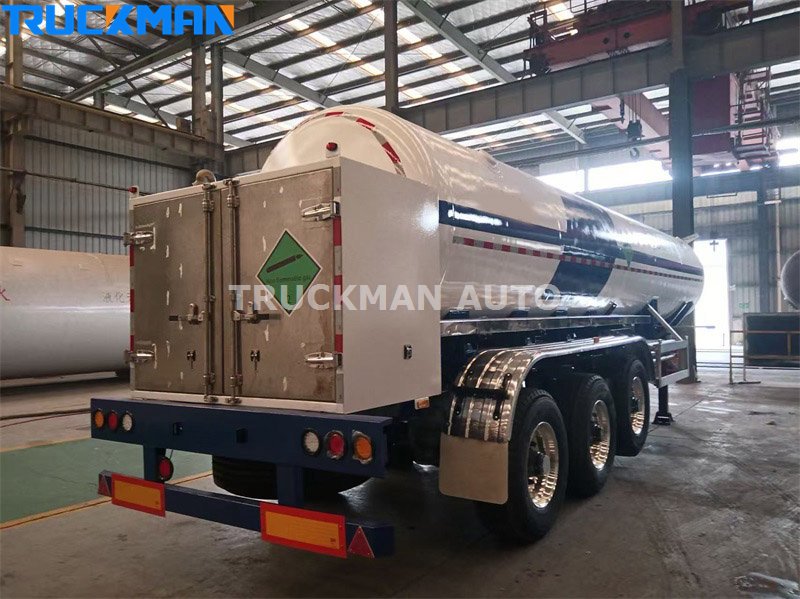 3 Axles 25000 Liters Liquid Nitrogen Semi-trailer Industrial Gas Tanks ...