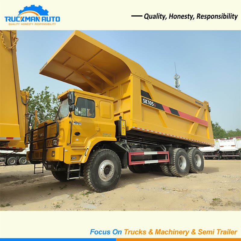 110 Tons Tipper Truck SHANTUI SK105 10 Wheels Mining Truck For Mining
