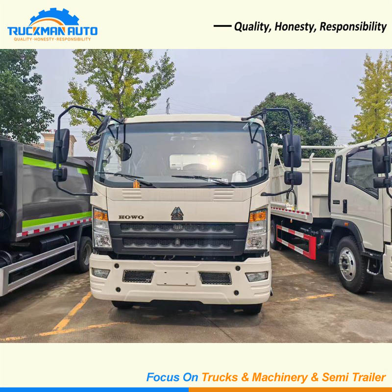 Factory Price SINOTRUK HOWO 4X2 5CBM Swing Arm Garbage Truck